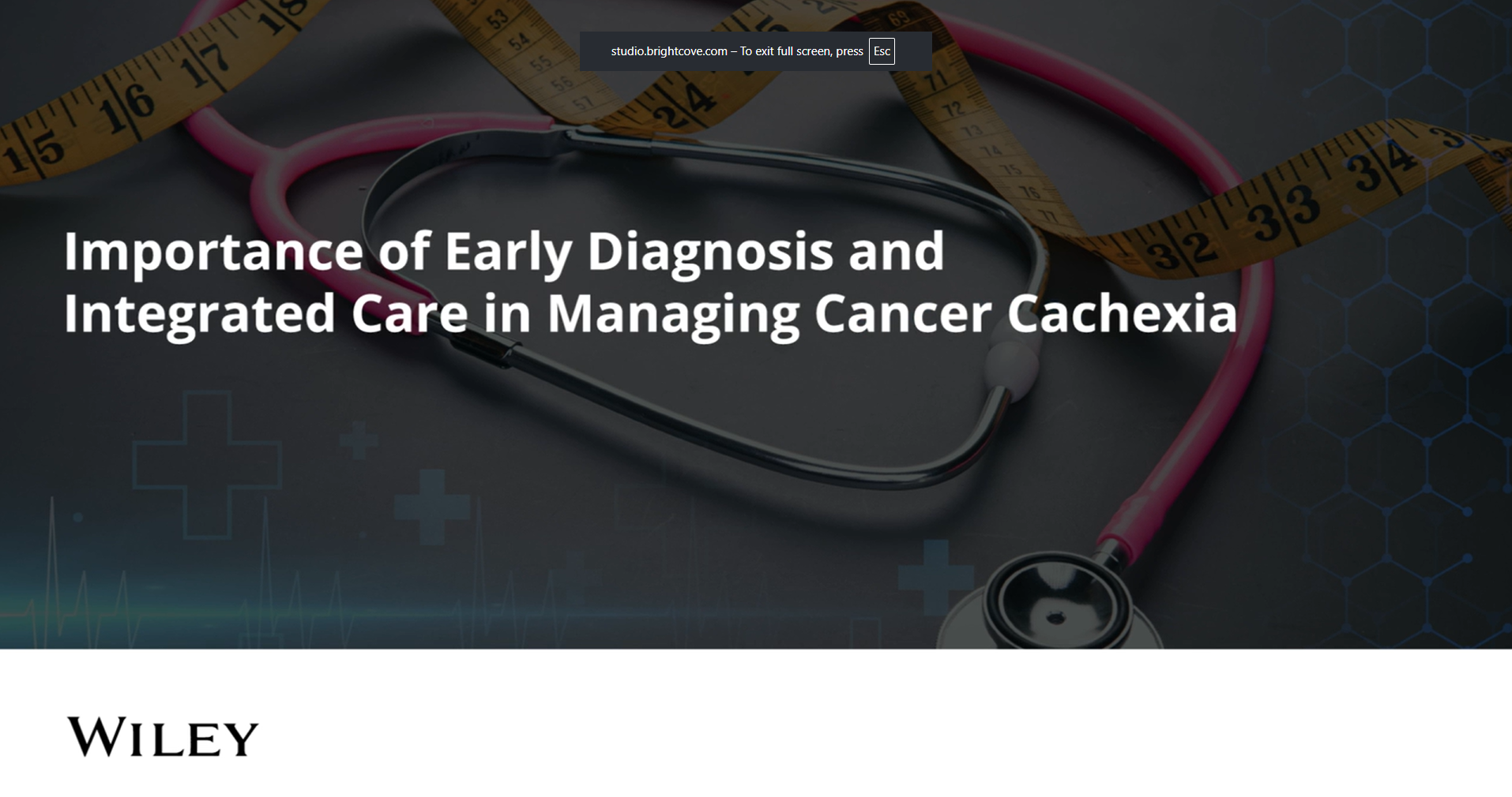 Importance of Early Diagnosis and Integrated Care in Managing Cancer Cachexia - Cancer Cachexia ...